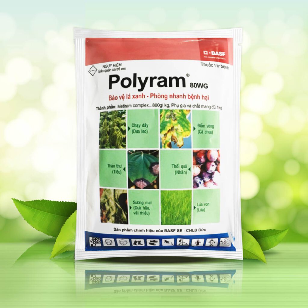 Thuốc trừ bệnh Polyram 80WG - Đặc trị thán thư, sương mai